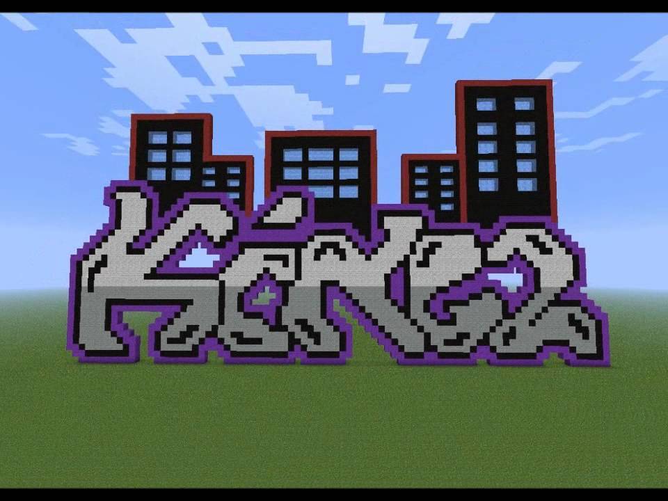 Minecraft Graffiti (Kingz) - YouTube