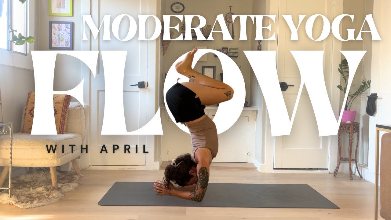 Moderate Vinyasa Flow | 45 Minute Yoga For Strength - YouTube