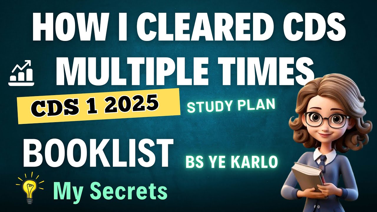 Strategy for CDS 1 2025 | CDS 1 2025 Study Plan | CDS 1 2025 English ...