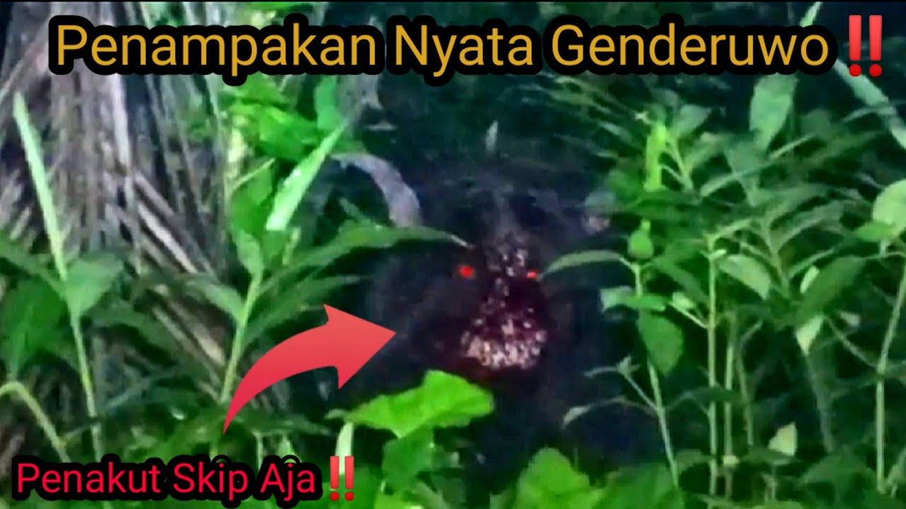 Penampakan Hantu Genderuwo Terjelas - YouTube