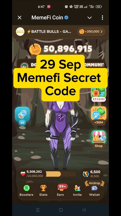 Memefi Secret Code 29 Sep | Memefi Secret combo Reward Today| Memefi Daily Coin Code Today Sep ...