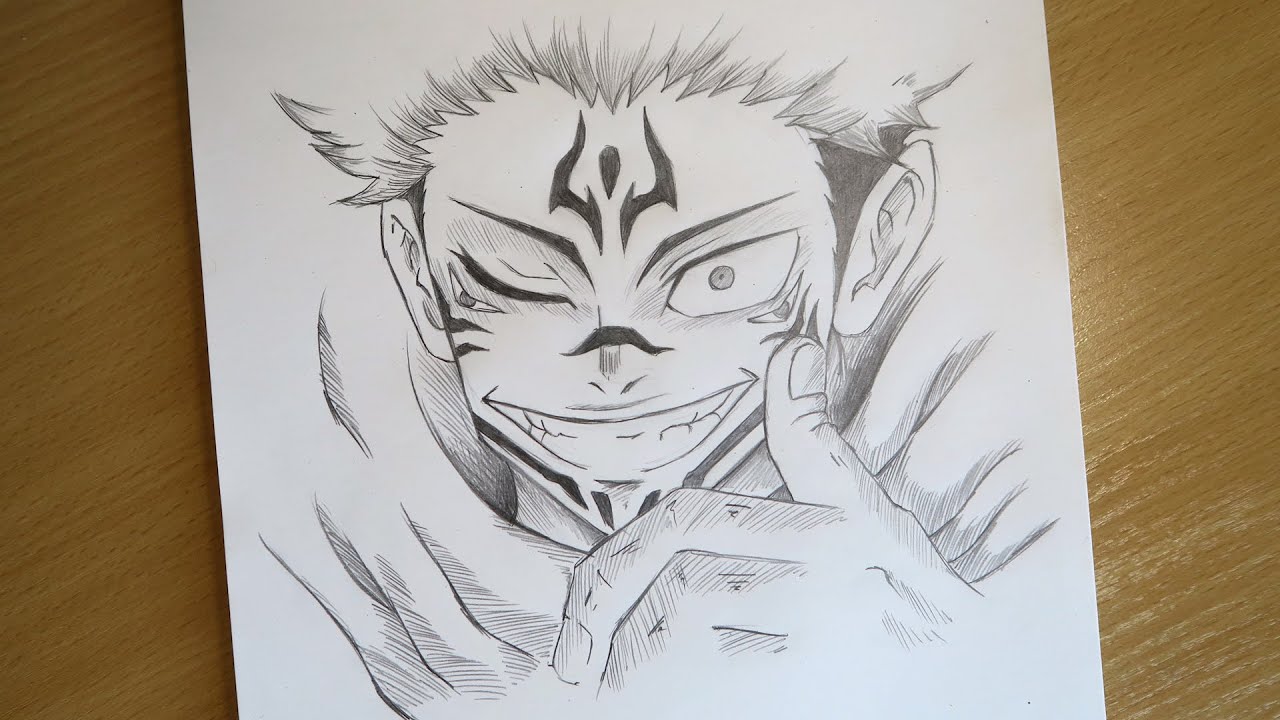 How to Draw Ryomen Sukuna | Jujutsu Kaisen | Step by Step Sketch ...