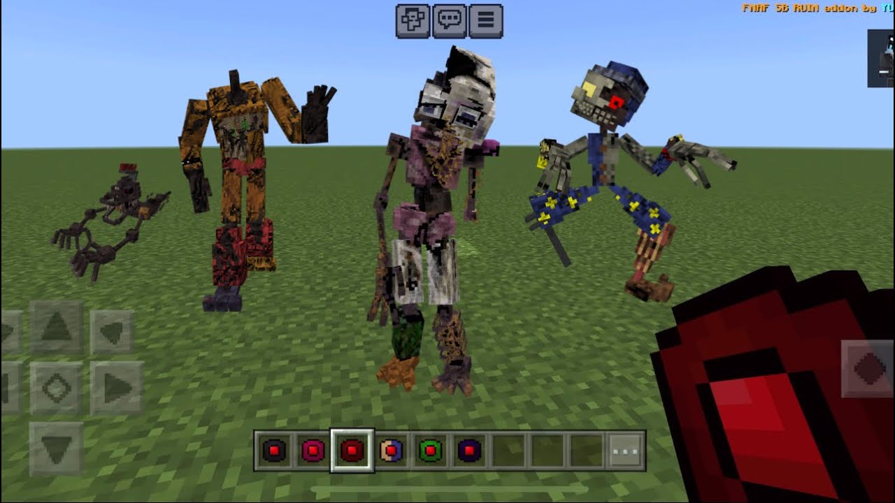 FNAF Security Breach Ruin MOD in Minecraft PE - YouTube