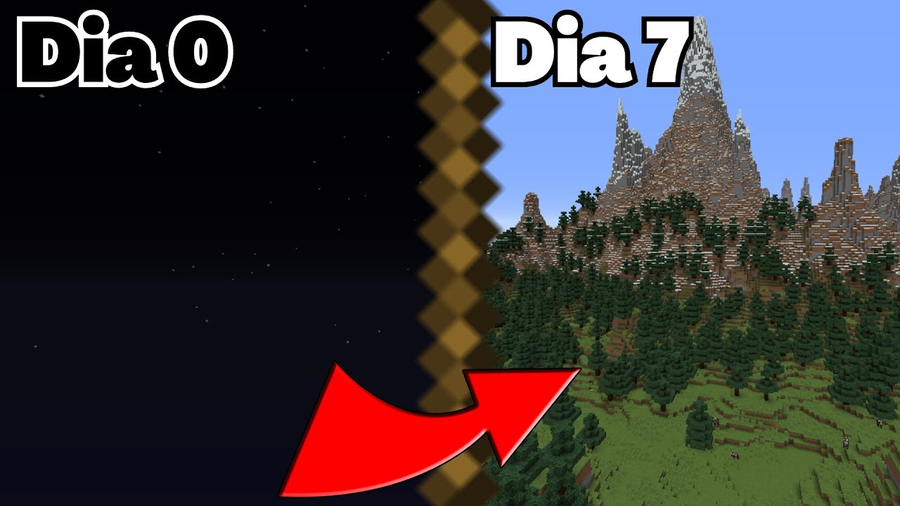 A Criação Do Mundo Do Minecraft... - YouTube