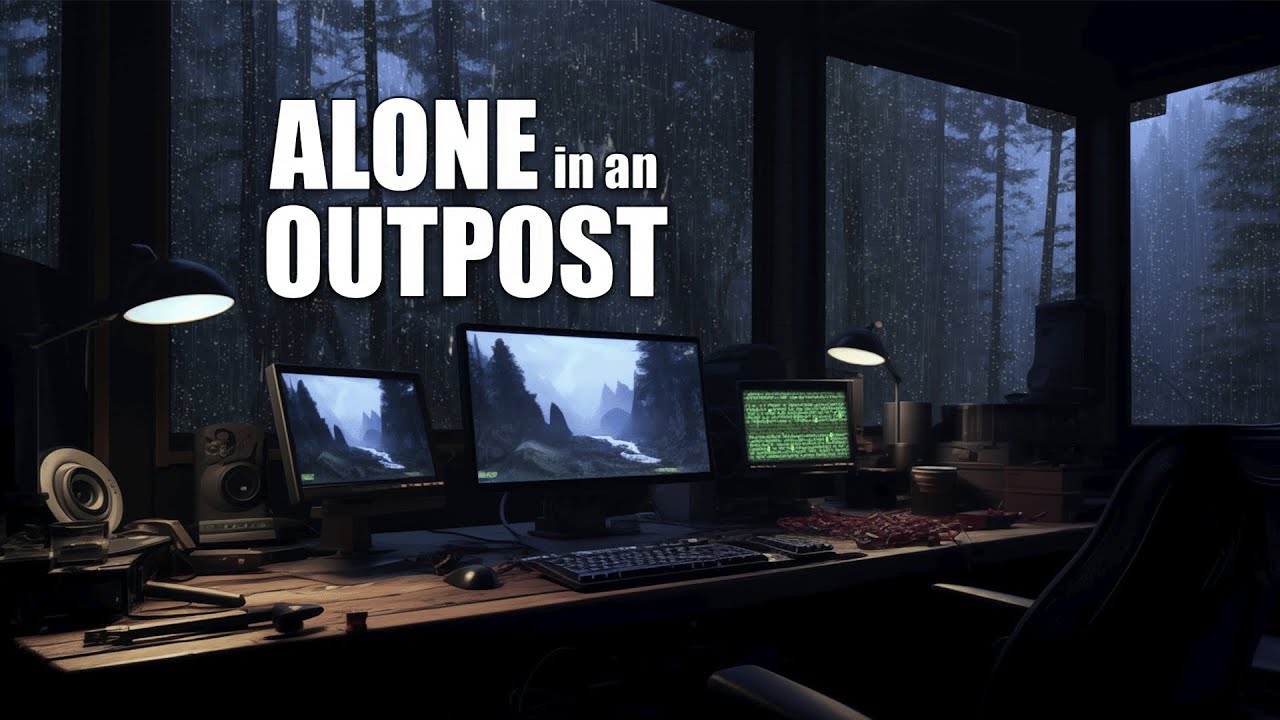 2 Hour Outpost Night 2 Ambience | 4K Sleep Focus Ambient - YouTube