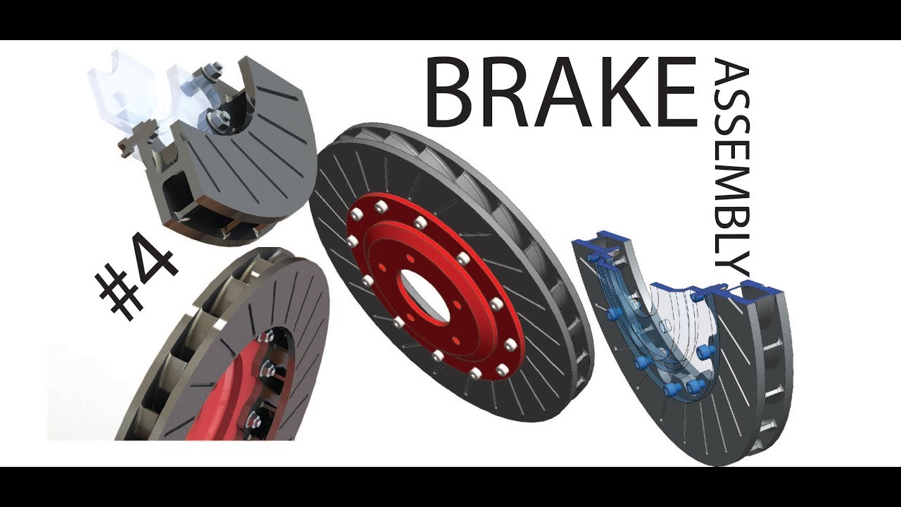 Lesson 4: Brake assembly in SOLIDWORKS I Learn SOLIDWORKS by Modeling a ...
