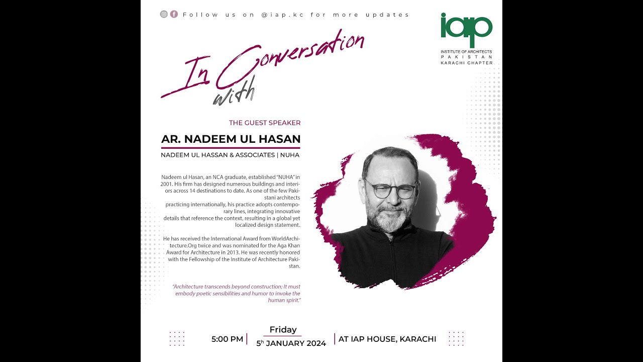 In Conversation with Ar. Nadeem ul Hasan - YouTube