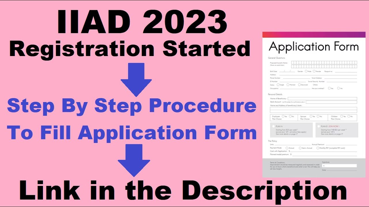 IIAD 2023 Registration (Started) - How To Fill IIAD 2023 Application ...