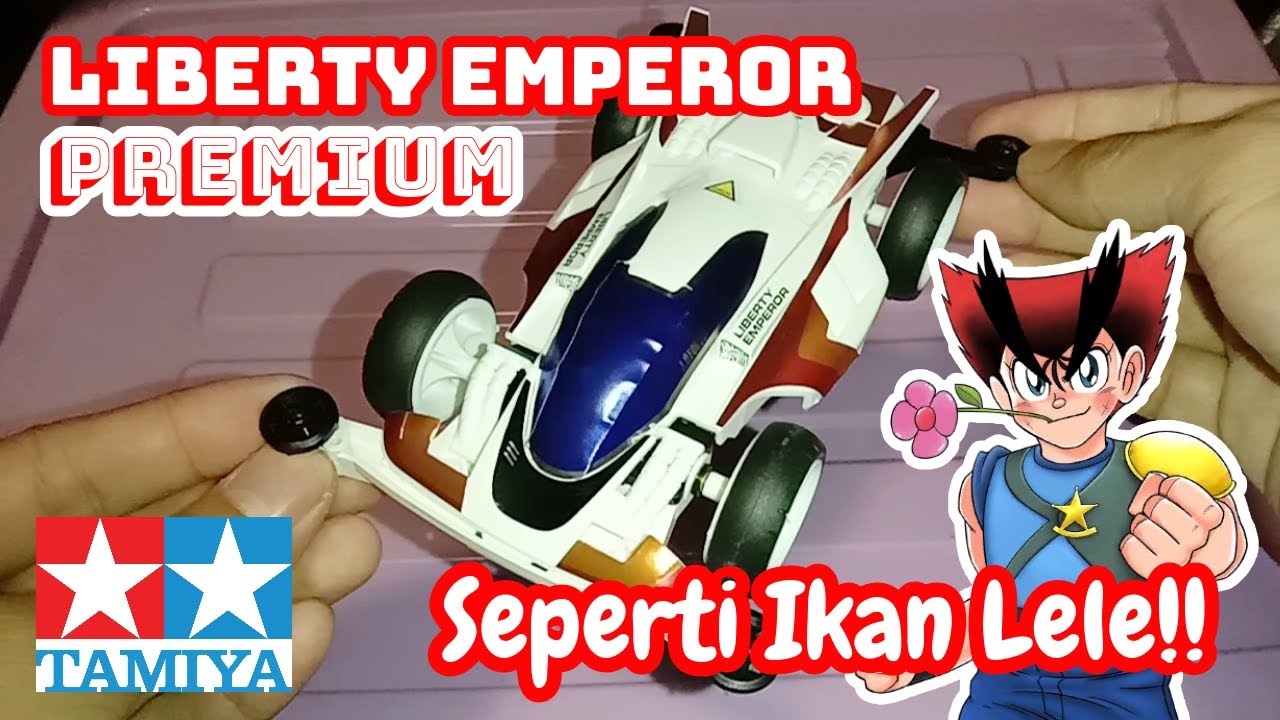 Tamiya Liberty Emperor Premium -- Mini 4WD Seperti Ikan Lele?! - YouTube