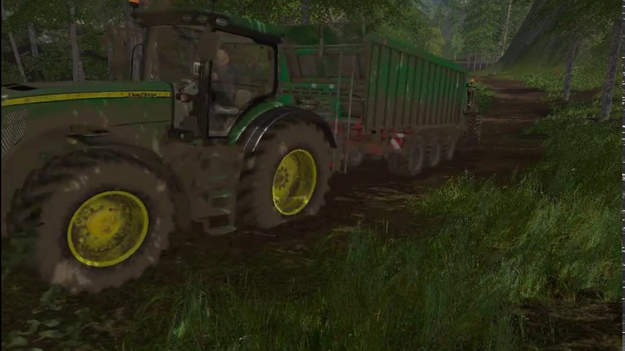 Farming Simulator 17: Squarry work , mud (Gift of Caucasus) - YouTube