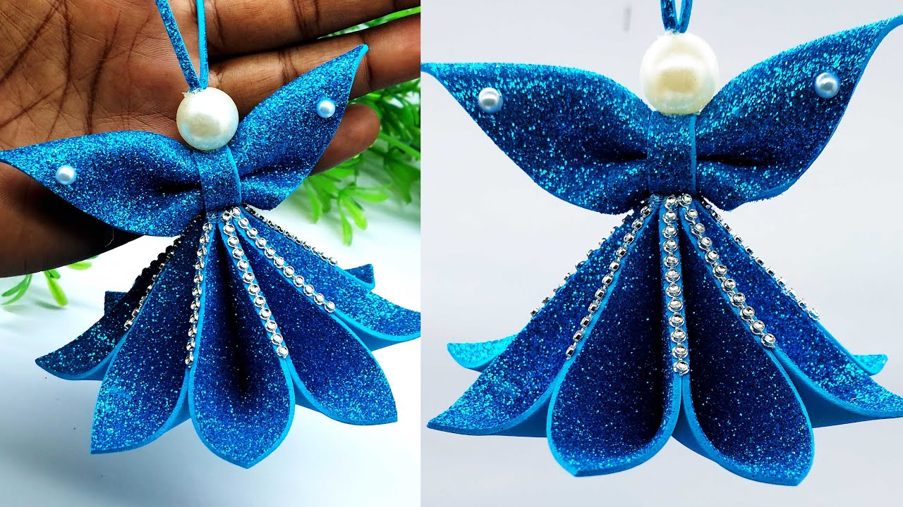 Low cost Christmas Angel 🎄Angel making ideas with Foam Paper 🎄 DIY ...