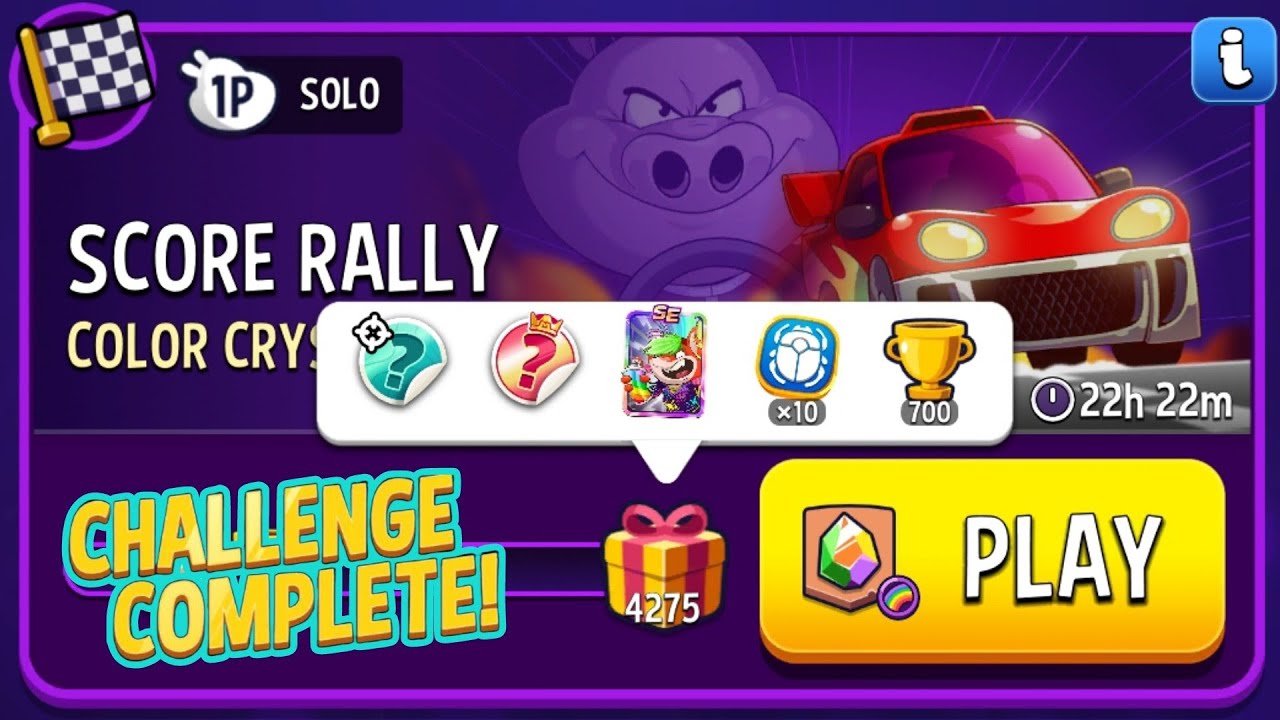 Color Crush Rainbow Match Masters Solo Challenge Score Rally 6 Moves ...