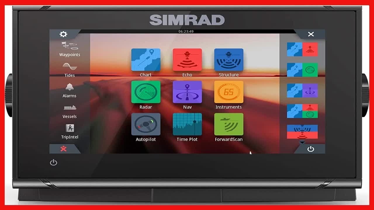 Simrad GO7 XSR - 7-inch Chartplotter with HDI Transducer, C-MAP ...