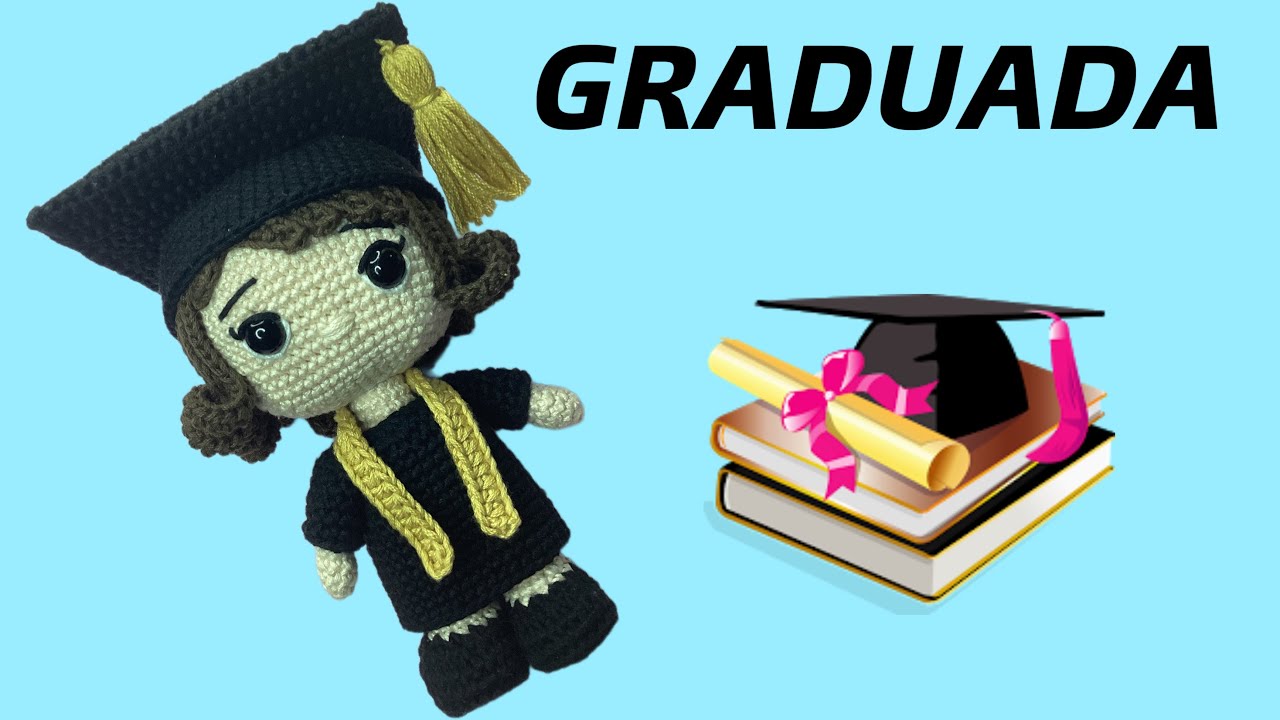 GRADUADA MINI Amigurumi 3/3 (SUBS🇺🇸🇧🇷)#graduadaacrochet #graduadatejida ...
