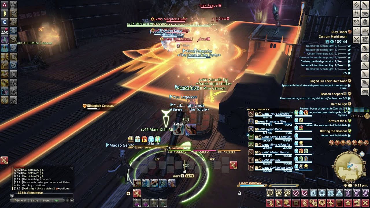 Final Fantasy XIV: Castrum Meridianum - Monk - YouTube