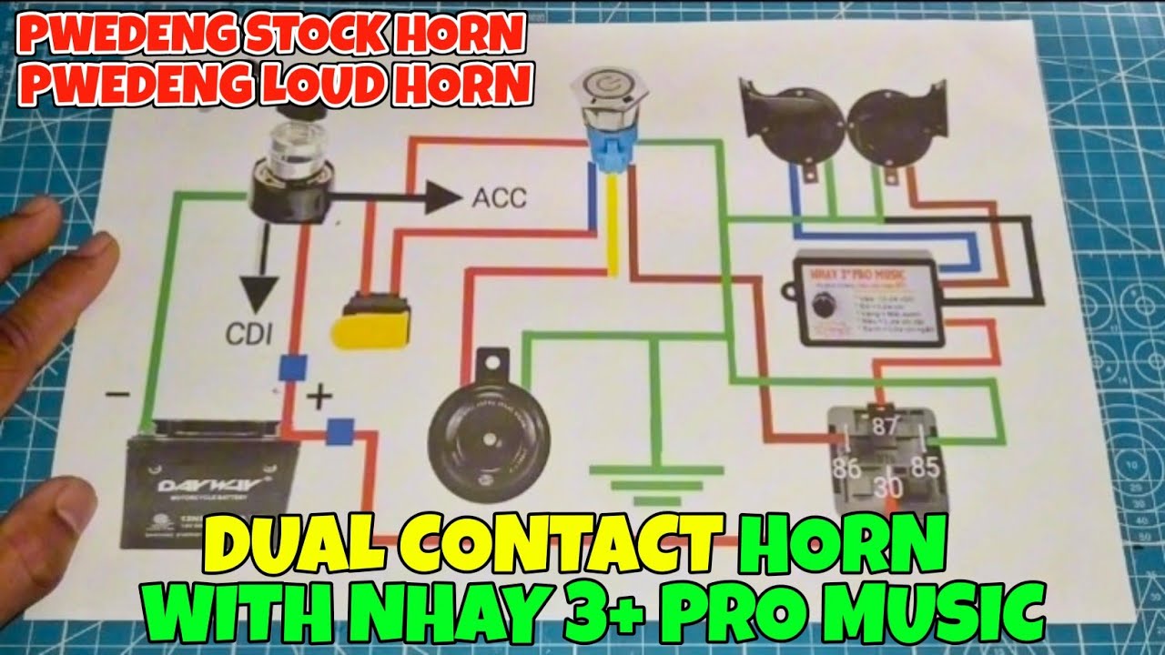 STOCK HORN NA PWEDE MAGING DUAL HORN WITH NHAY 3+ PRO MUSIC ( DOUBLE ...