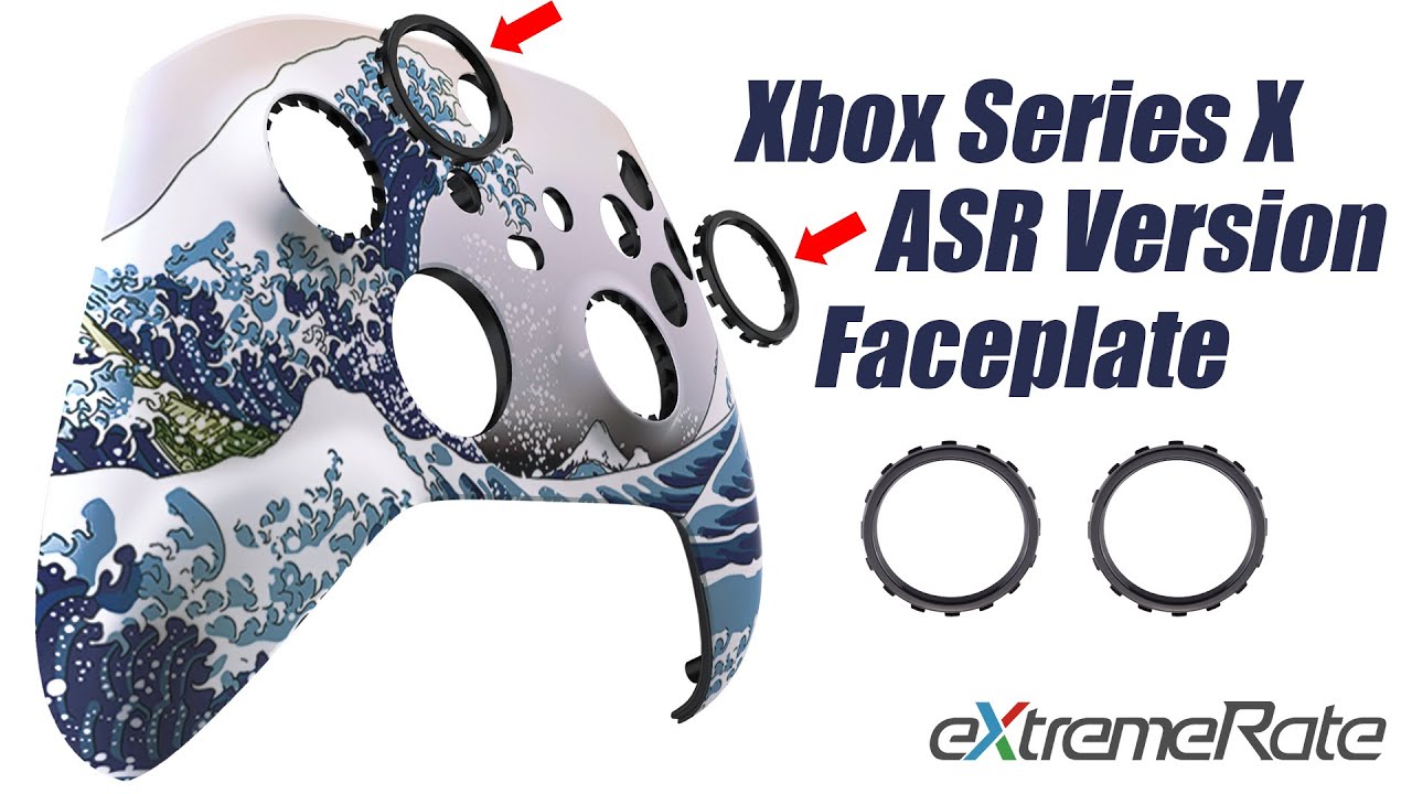 eXtremeRate Xbox Series X Controller Faceplate ASR Version (Anti Sticks ...