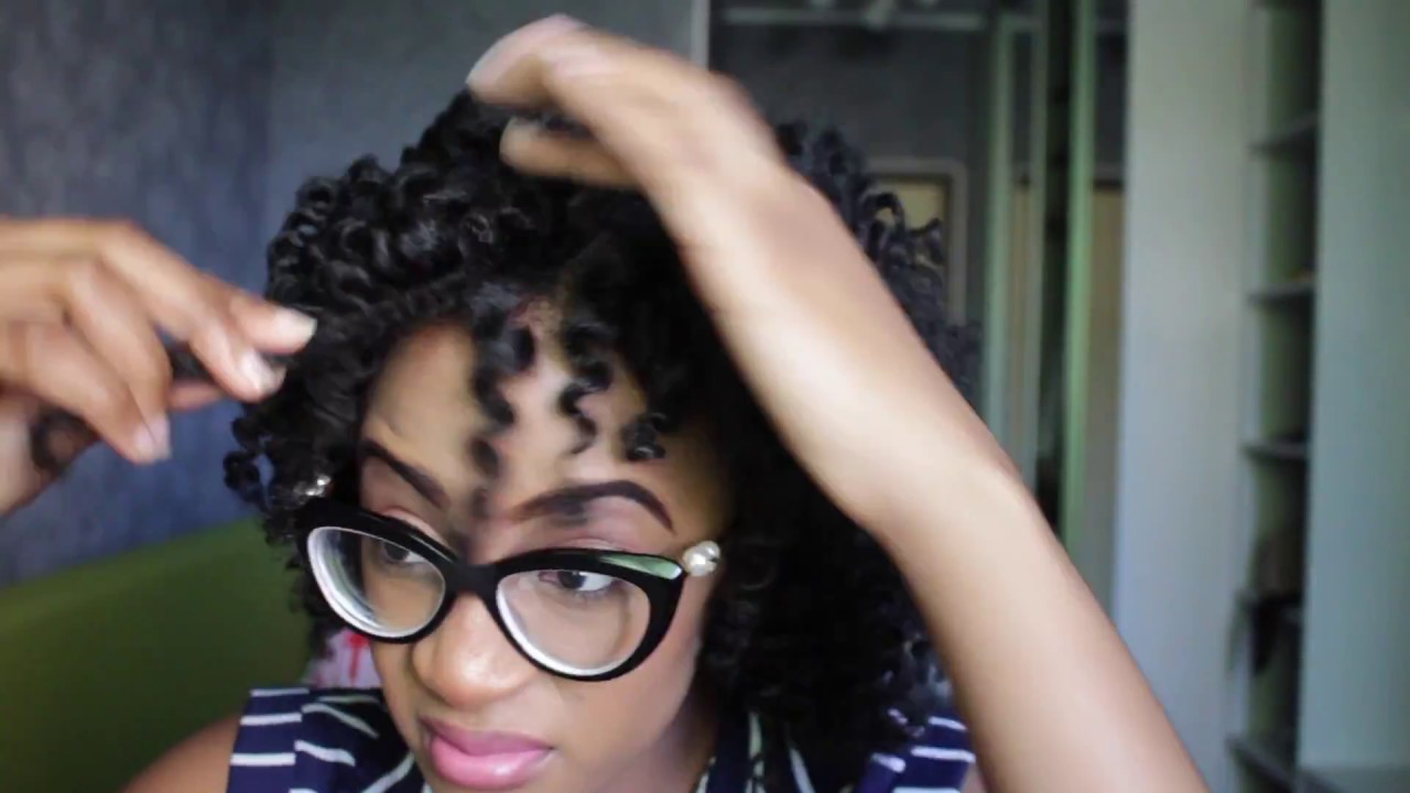 SUPER EASY PERM ROD SET ON 4C HAIR // FIRST ATTEMPT!! - YouTube