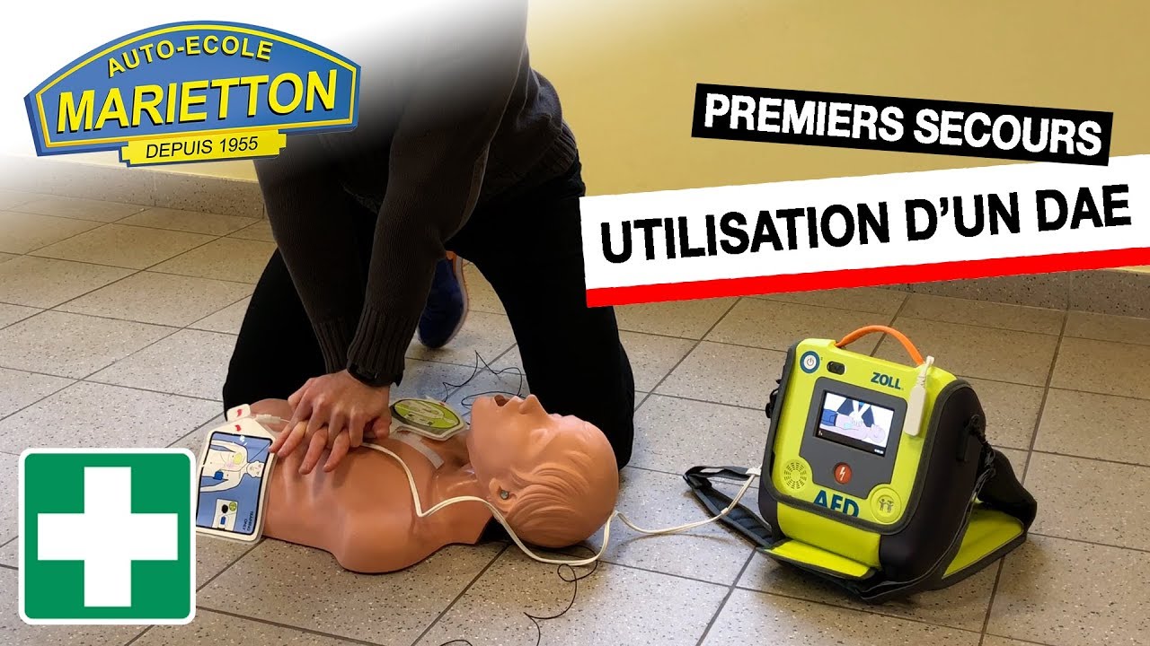 Premiers Secours : Le DAE Défibrilateur Automatisé Externe - YouTube