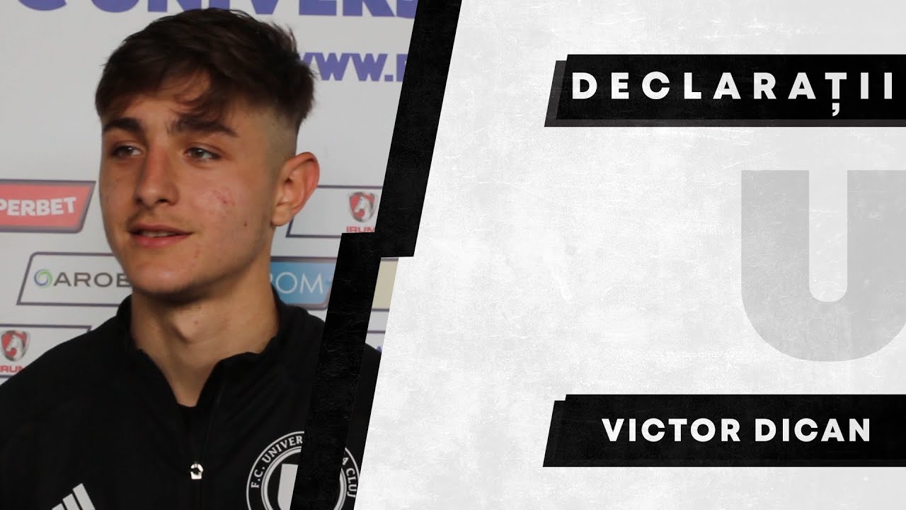 DECLARAȚII | Victor Dican după FC Universitatea Cluj - Metaloglobus ...