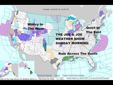Joe & Joe Weather Show Sunday Morning Week Ahead Outlook, No Major ...