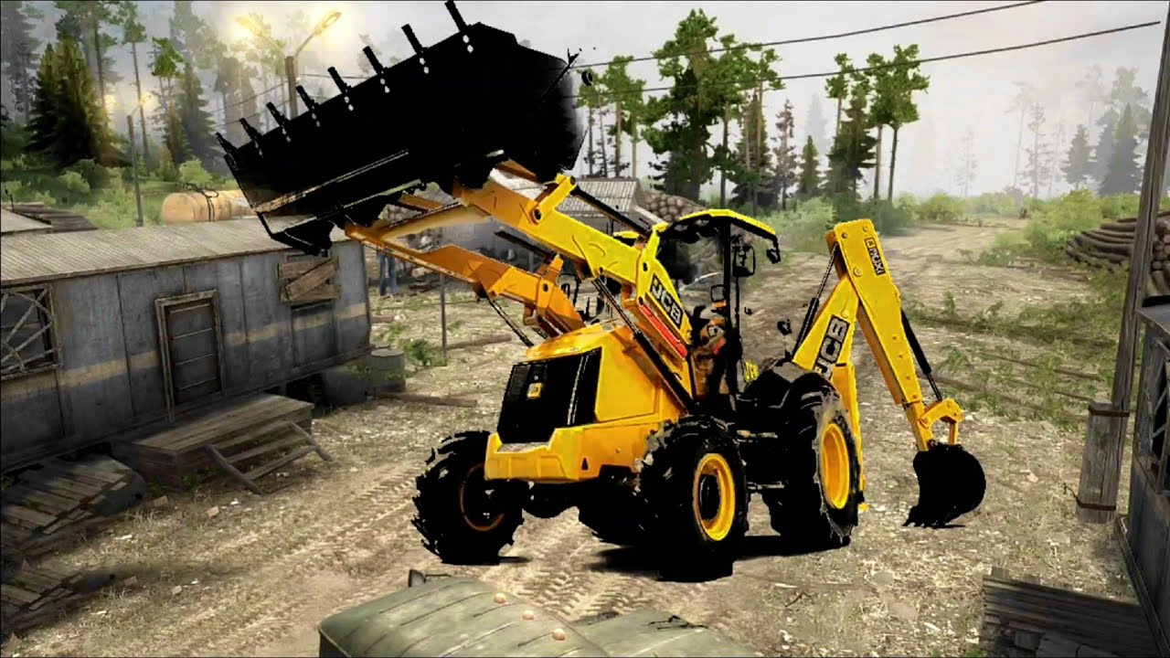 Excavator Simulator gameplay | JCB Backhoe Loader Driving Games - YouTube
