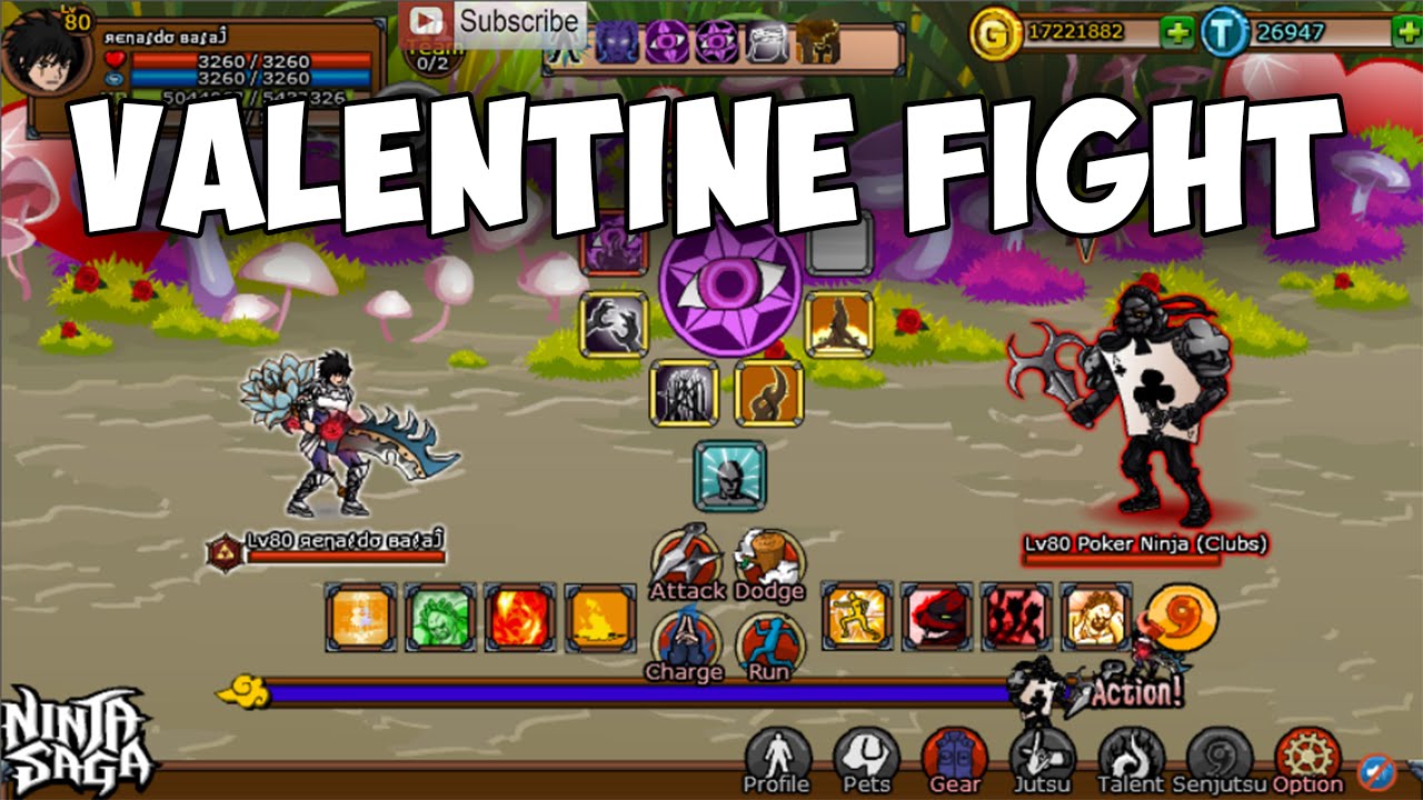 Ninja Saga - VALENTINE FIGHT 2016 - YouTube