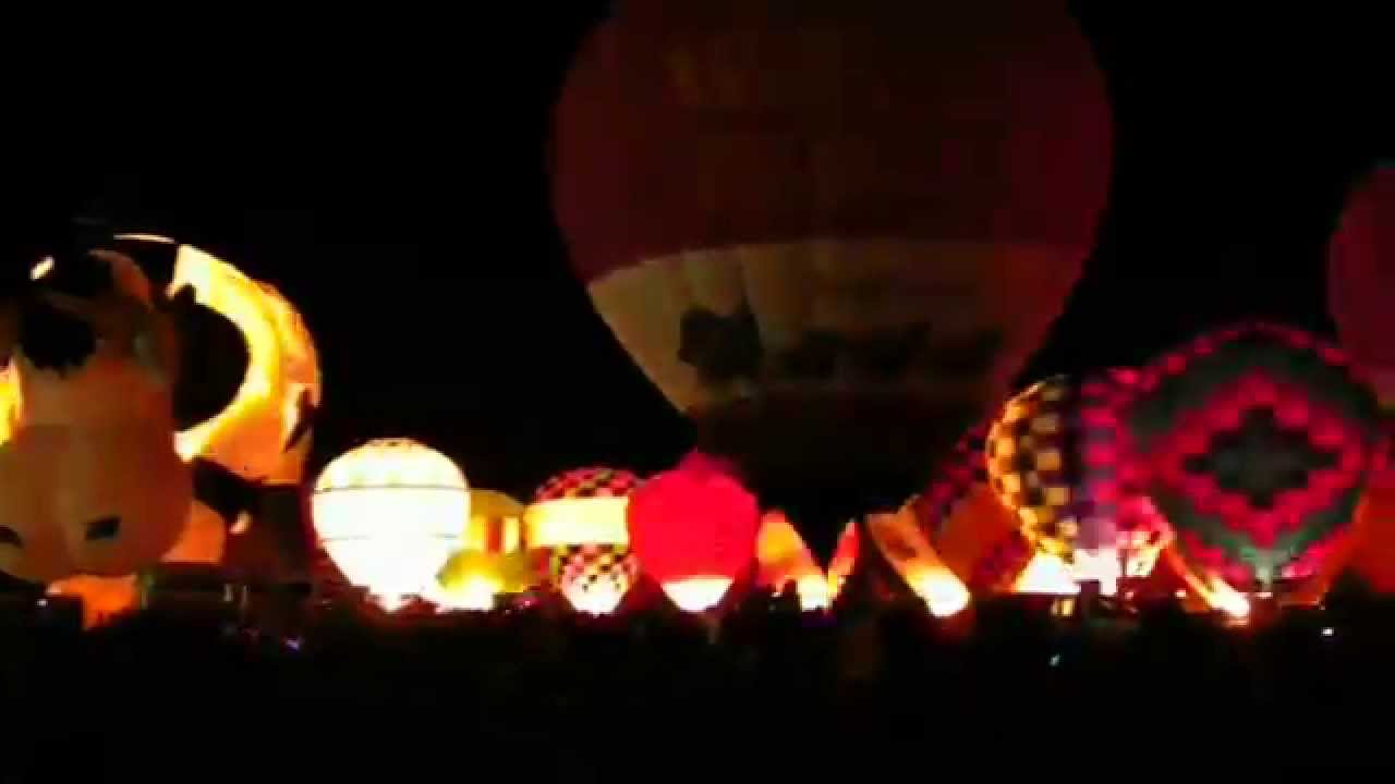 Evening Glow at the Balloon Fiesta, Albuquerque NM - YouTube