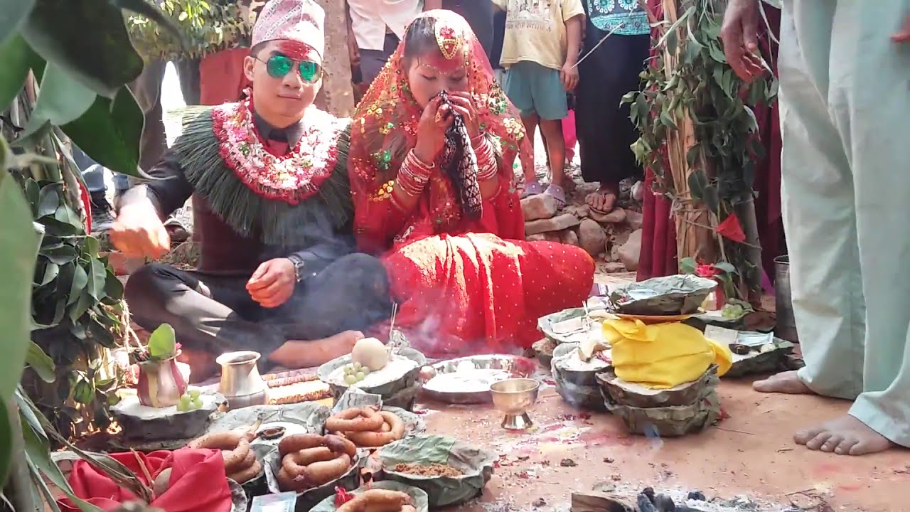 Nepali traditional marriage ceremony - YouTube