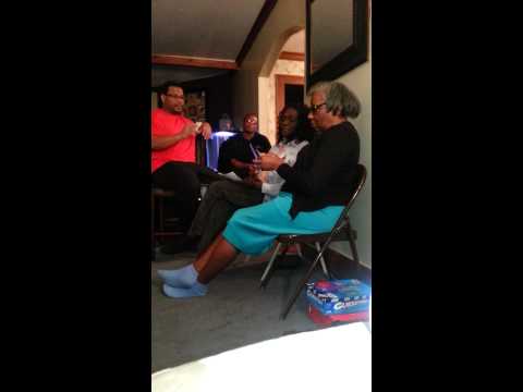 Mother playing Taboo