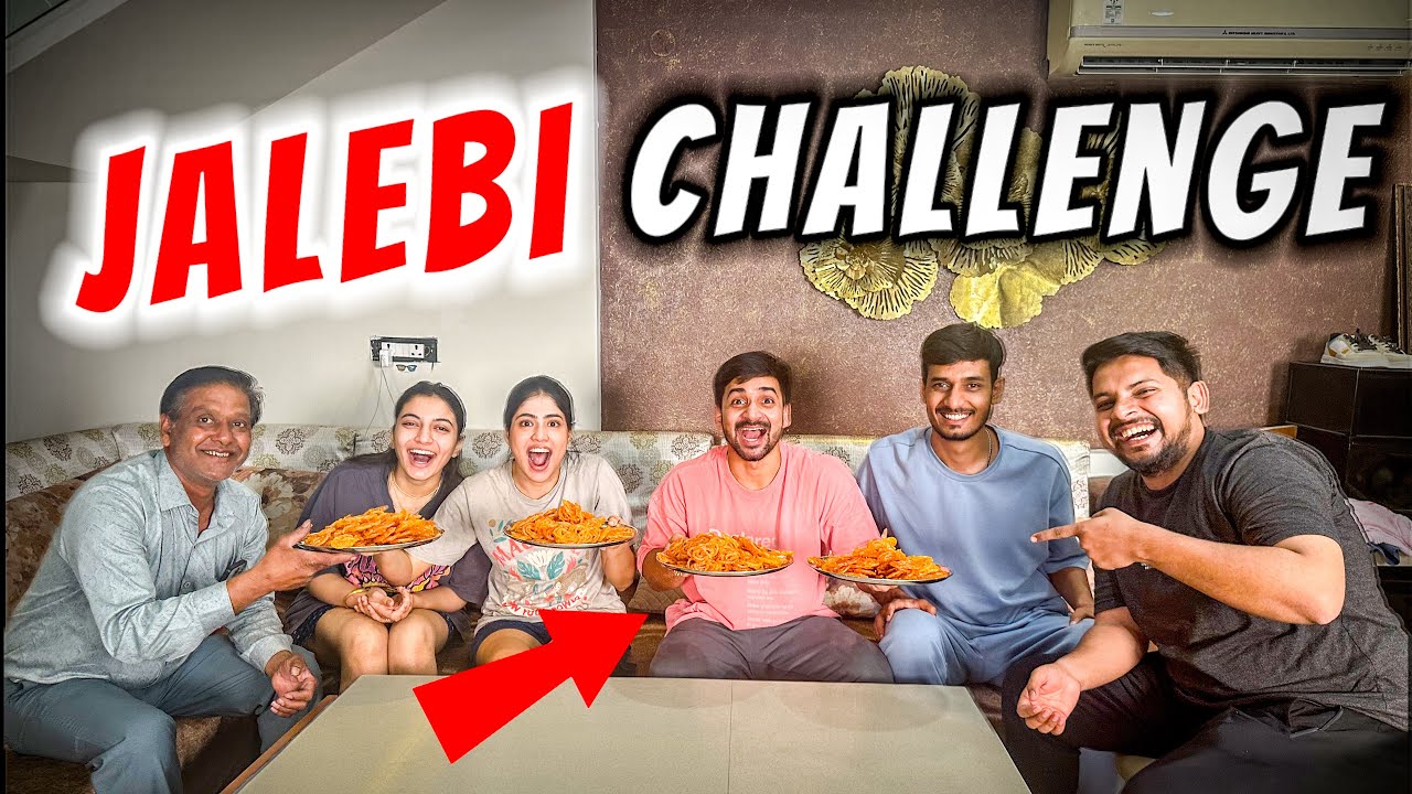 Funniest jalebi eating challenge - YouTube