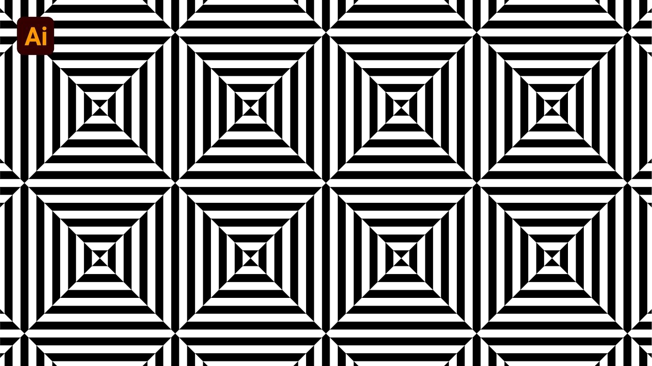 How to Make Op Art in Adobe Illustrator | Abstract Design - YouTube
