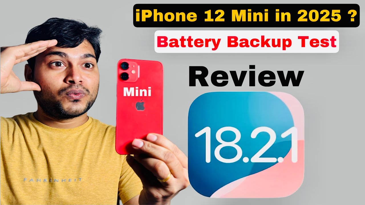 iPhone 12 Mini Battery Life Test on iOS 18.2.1 ! - YouTube