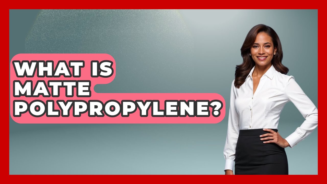 What Is Matte Polypropylene? - Chemistry For Everyone - YouTube