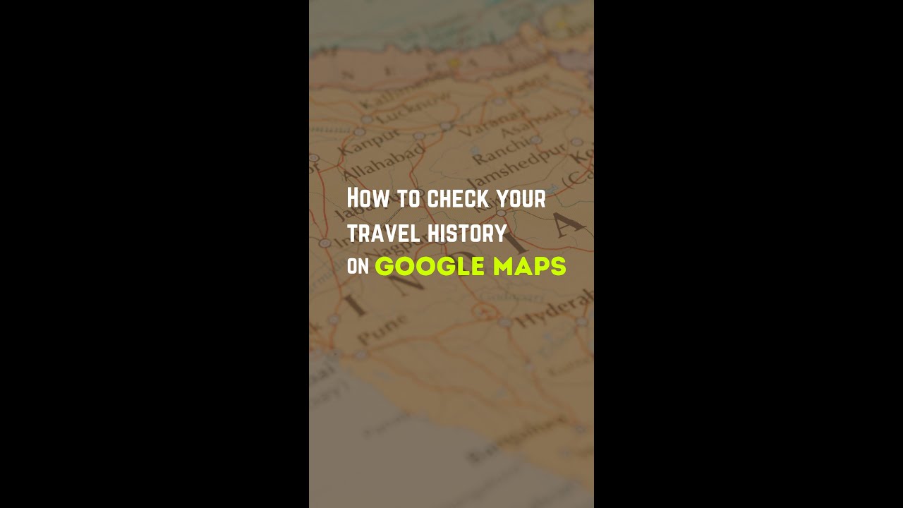 How we can check our travel history onGoogle maps😜...! - YouTube