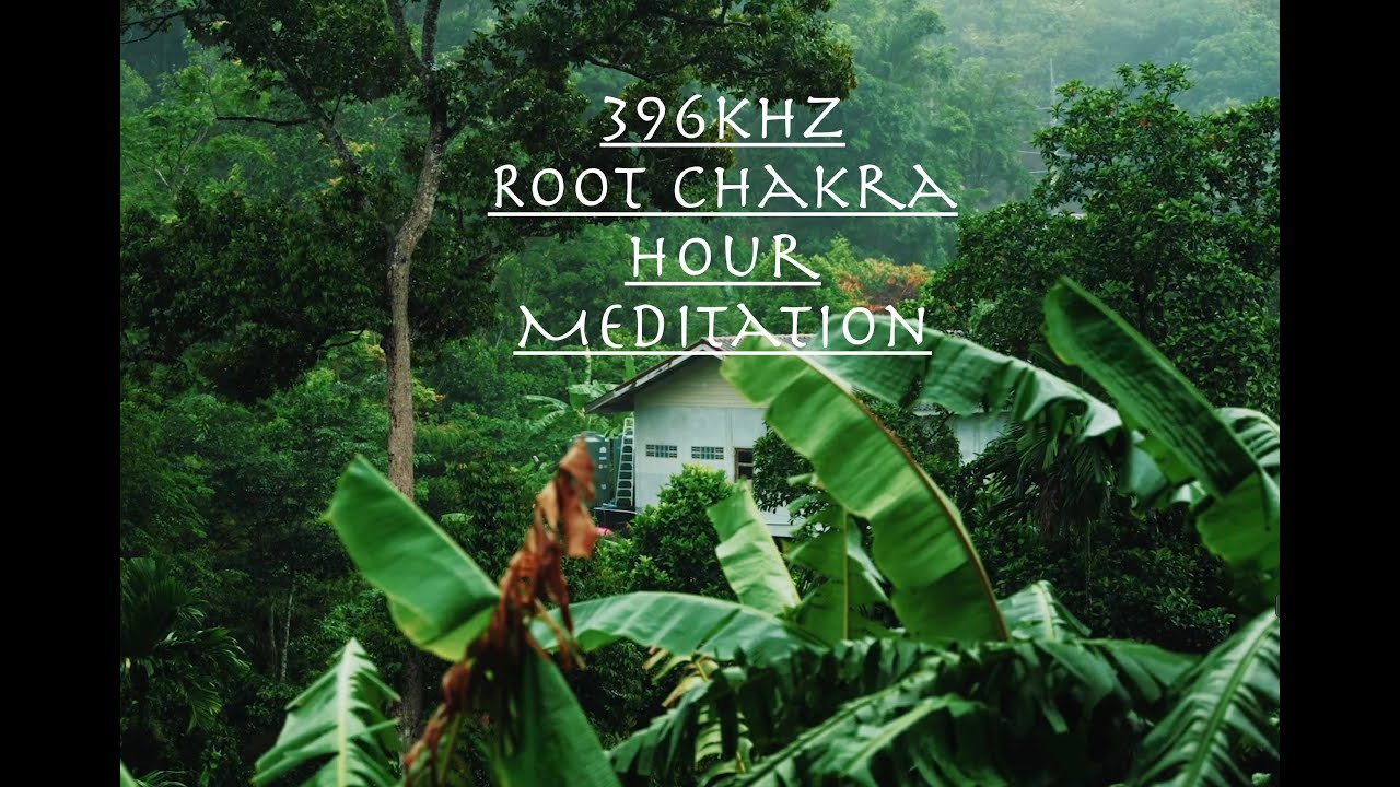 396khz Deep Healing Music for Body and Soul + Rainforest Ambience (Align Root Chakra) Deep sleep ...