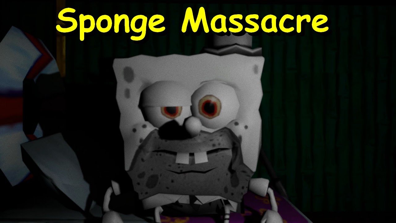 Sponge Massacre Full Playthrough Gameplay (Horror Game) - YouTube