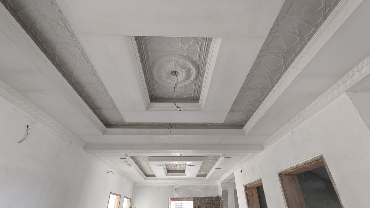 DIY Satisfying || Ceiling Installation || gypsum plaster false ceiling ...