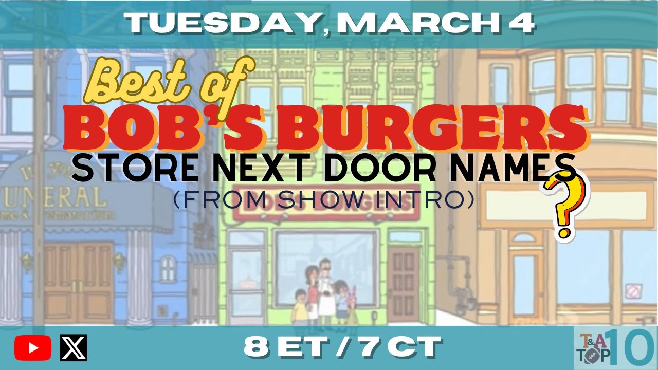 Top 10 Bob's Burgers Store Next Door Names - YouTube