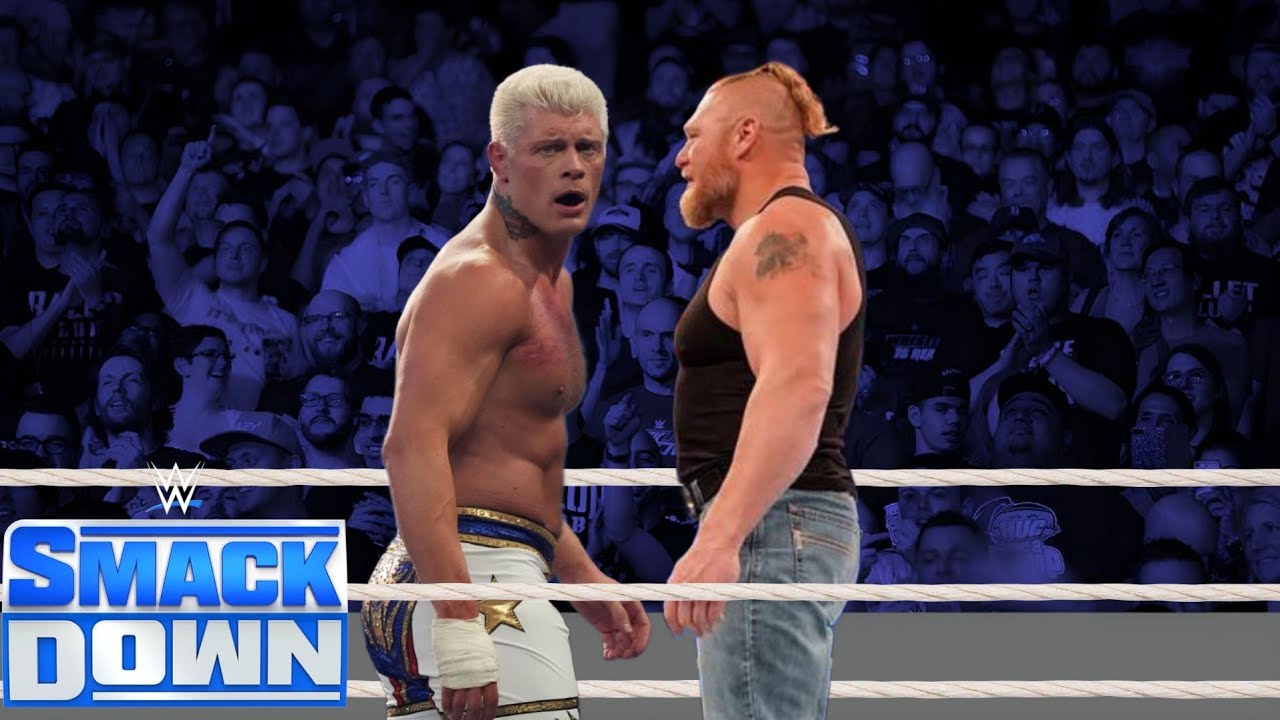 WWE FULL MATCH - Brock Lesnar Vs. Cody Rhodes : SmackDown Live Full ...