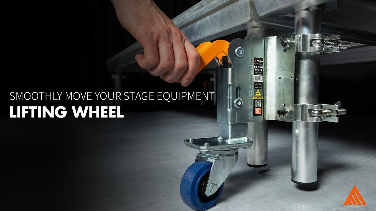 Smoothly move your stage equipment with the Lifting Wheel - YouTube