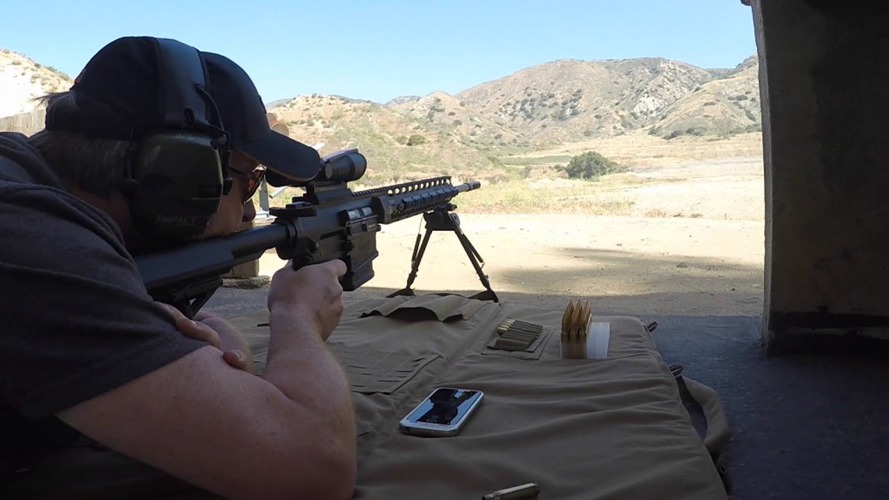 Angeles Range LaRue PredatOBR 7.62 out to 600yrds ACOG 3.5x35 - YouTube