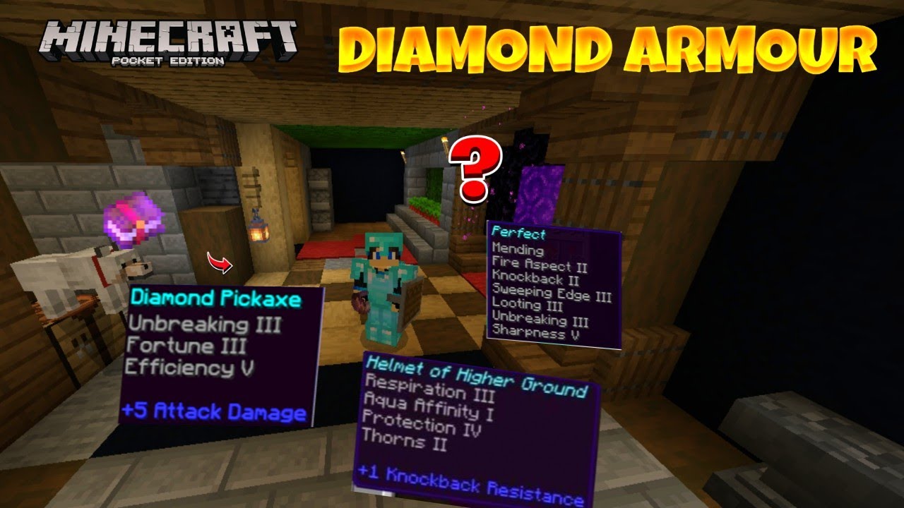 I MADE A ENCHANTED DIAMOND ARMOUR FOR SURVIVAL SERIES EP 4 - YouTube