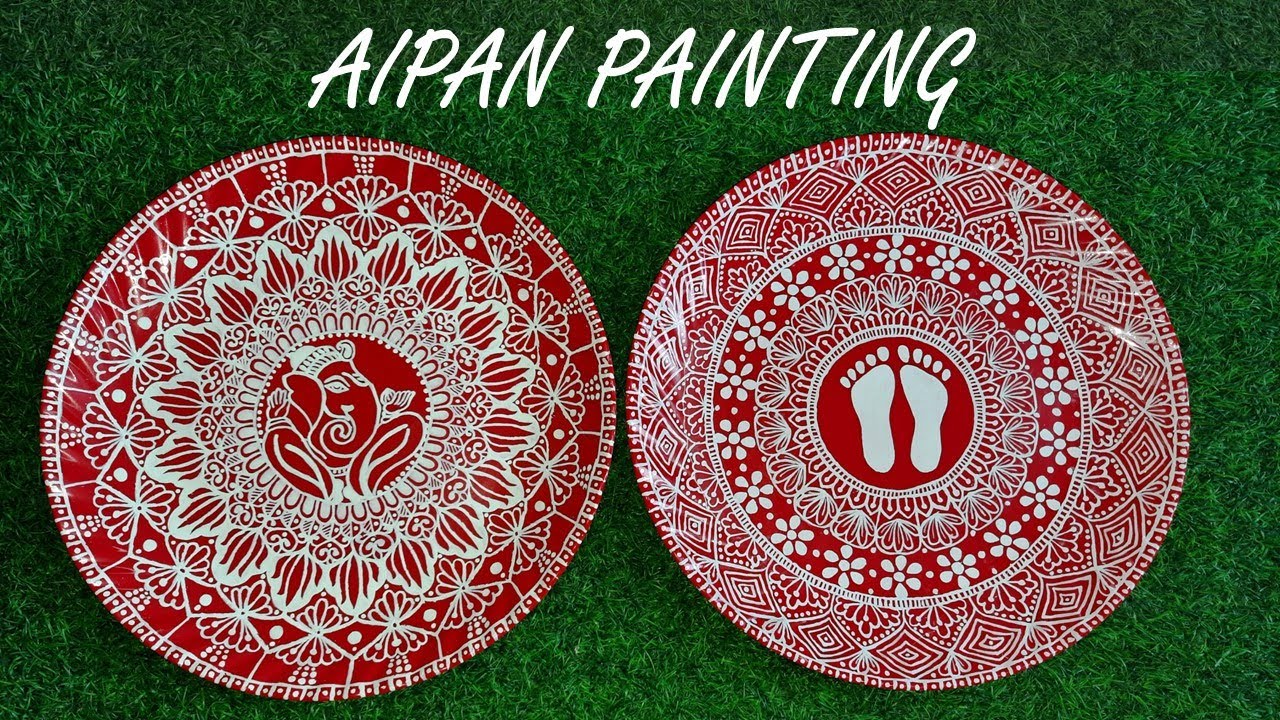 ऐपण कला | Aipan Painting, Uttarakhand |ऐपण पेंटिंग से बनाए डेकोरेटिव शो ...
