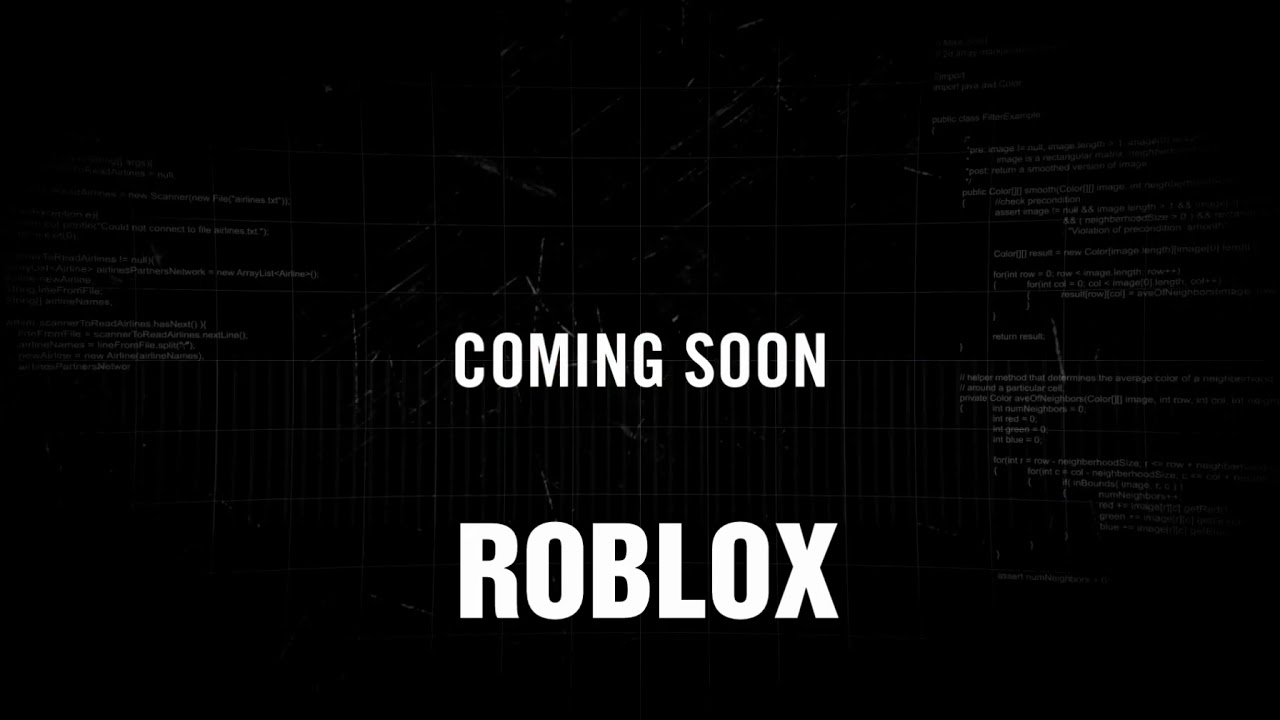 ROBLOX COMING SOON - YouTube