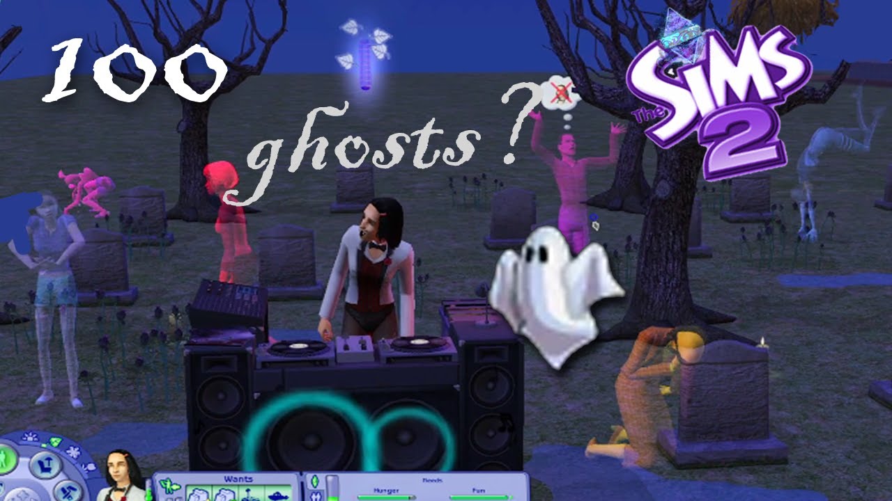 Trying to get 100 ghosts on a lot at the same time in The Sims 2 ...
