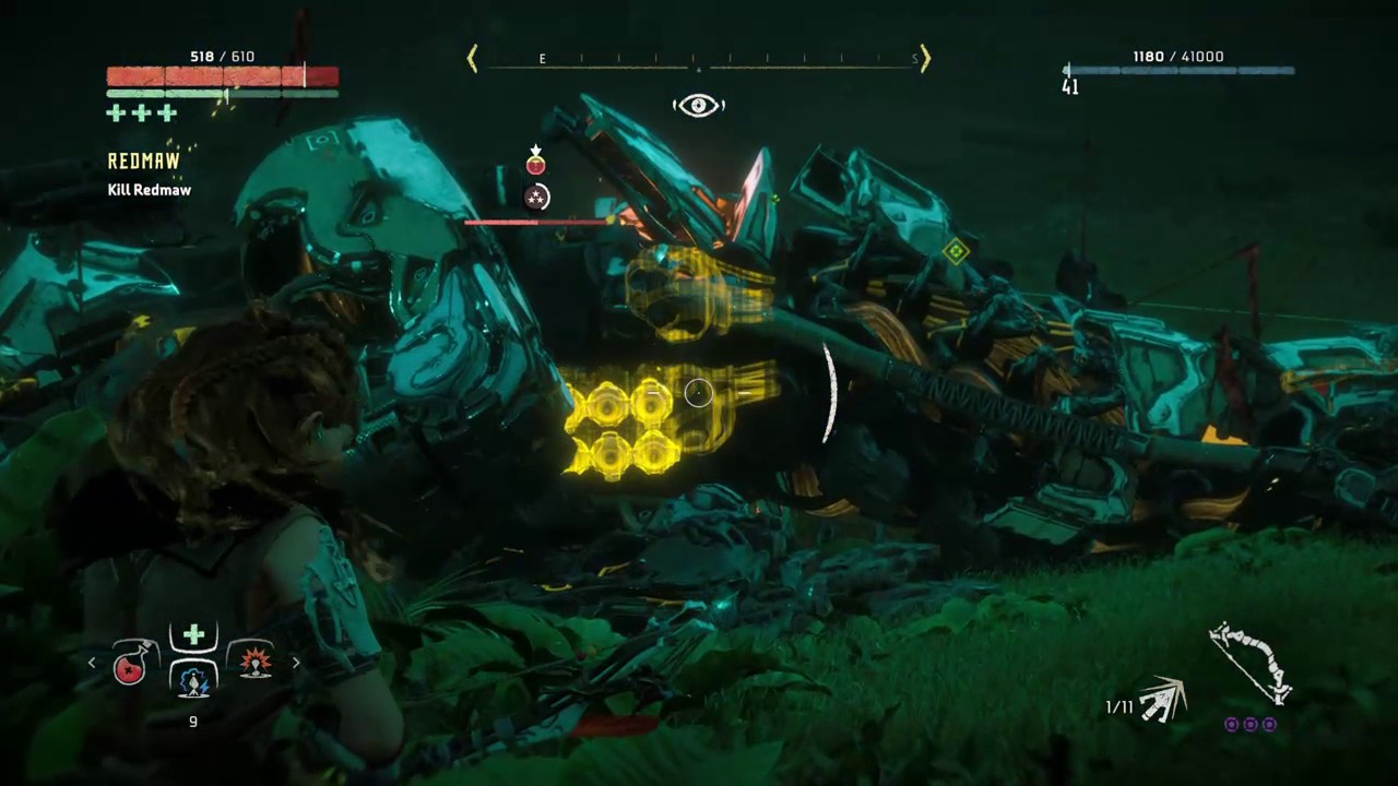 Redmaw Horizon Zero Dawn™ Boss Fight - YouTube