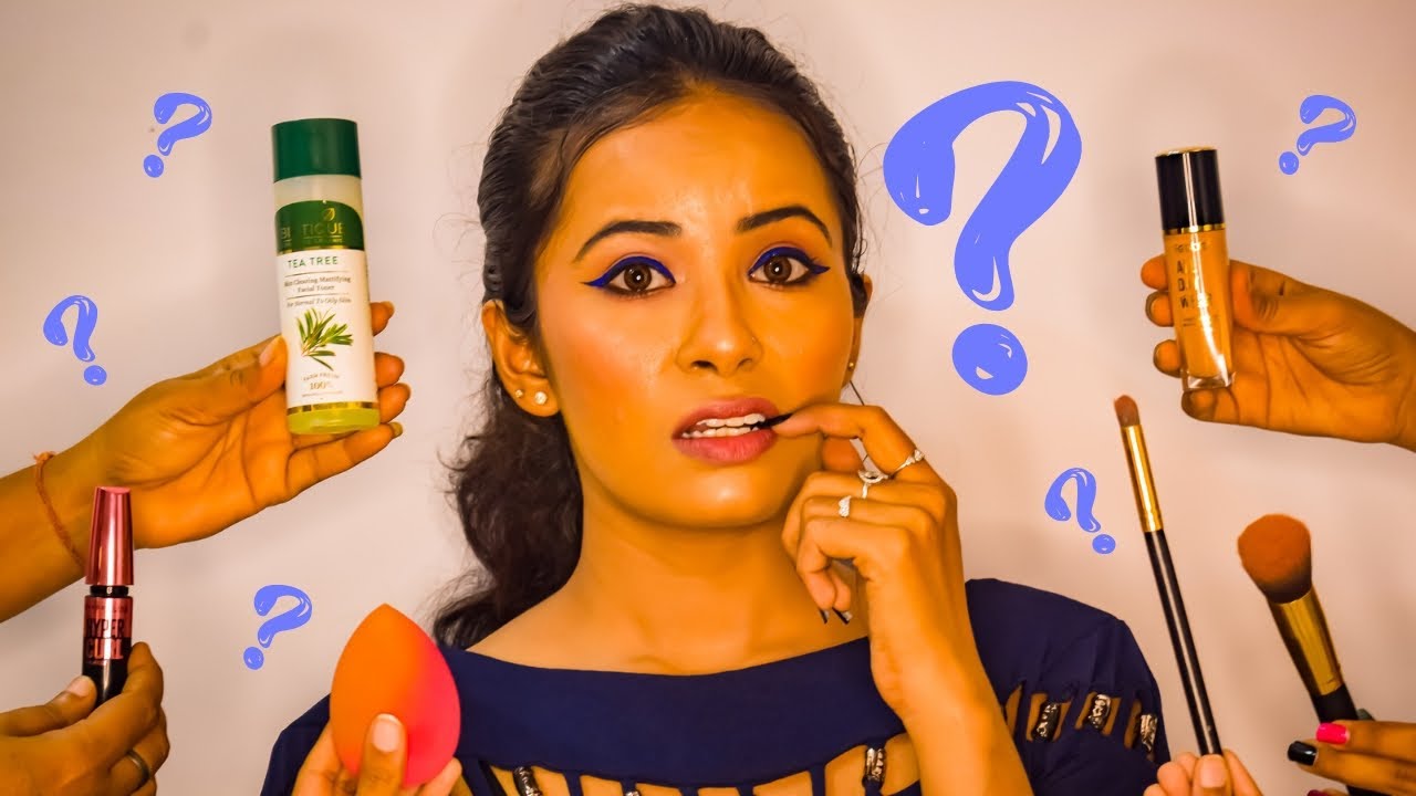 My Long Lasting Makeup Base For Summer | Janvi Jethva Makeover - YouTube