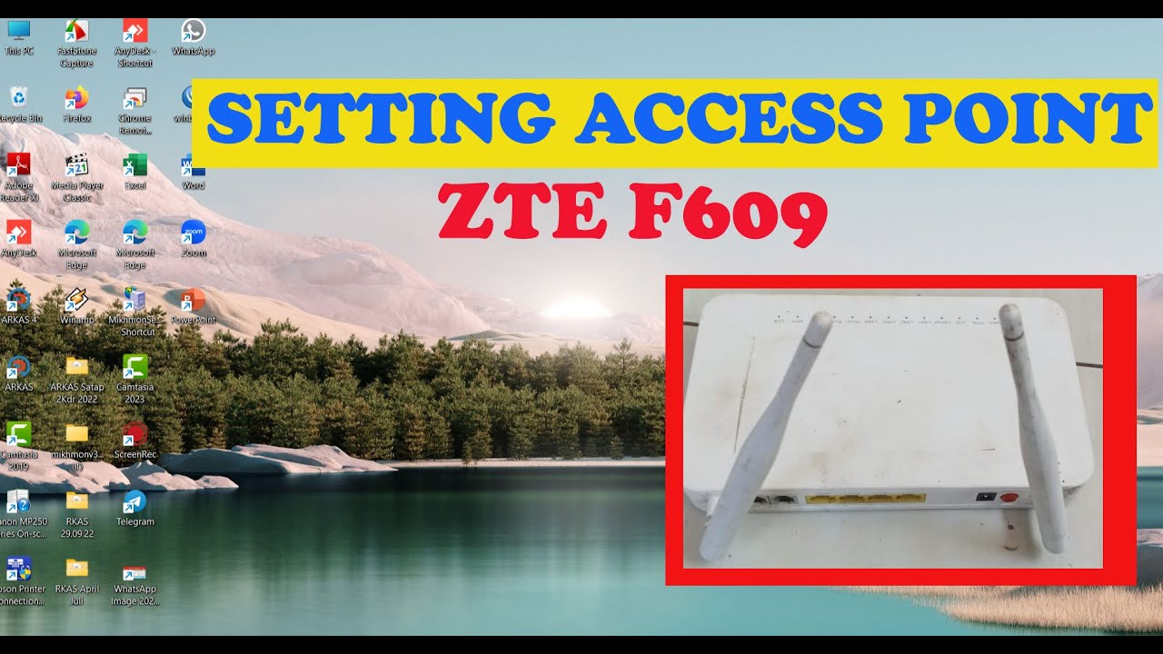 ZTE F609 BEKAS BISA JADI ACCESS POINT UNTUK HOTSPOT - YouTube