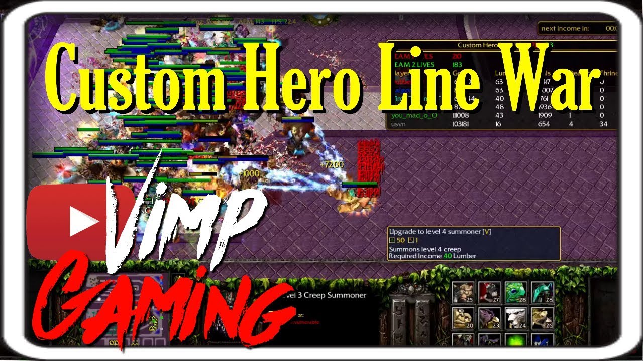 Warcraft 3 - Custom Hero Line War v.161c : ELITE MARINE! - YouTube